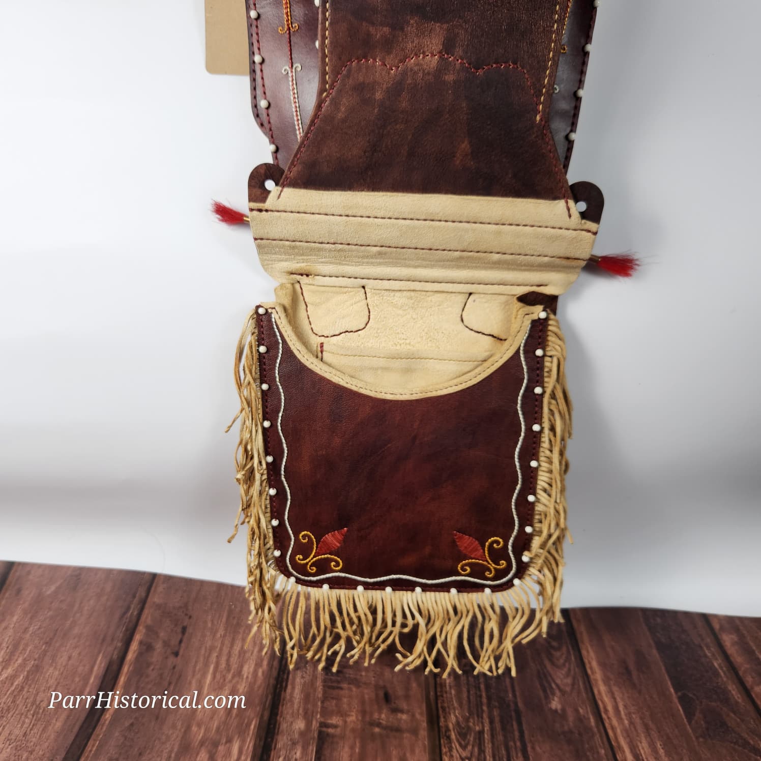 Beavertail quillwork bag – Contemporary Longrifle Association